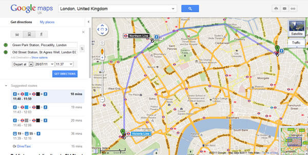 London Tube Directions Come To Google Maps | TechFruit